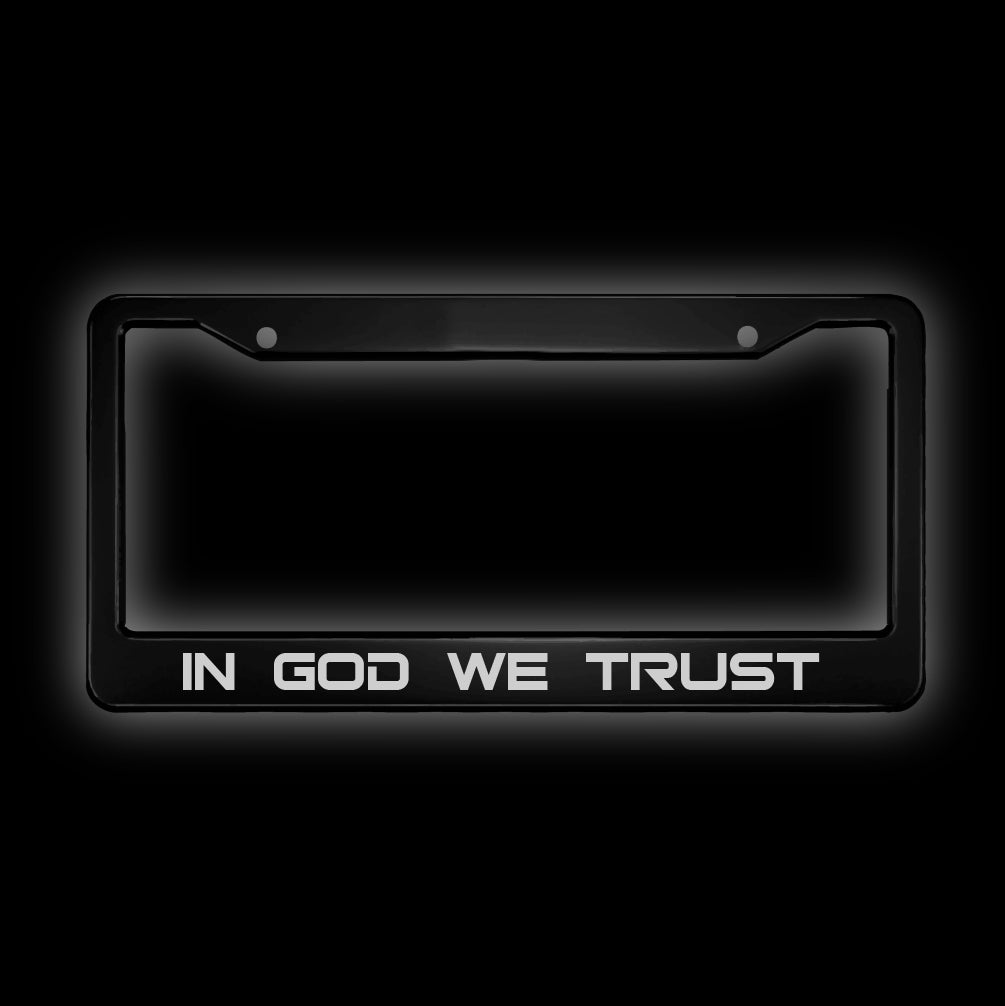 In God We Trust - License Plate Frames – Limitless Speed Co.