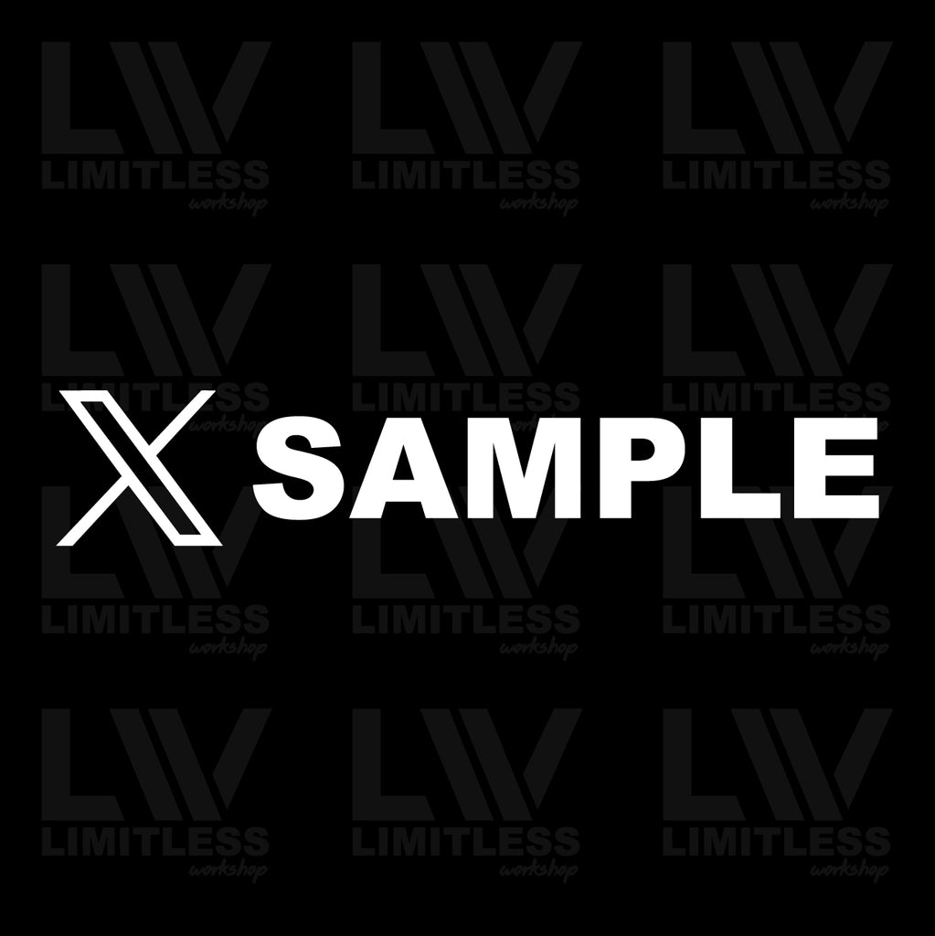 X (Twitter) Decal Set – Limitless Speed Co.